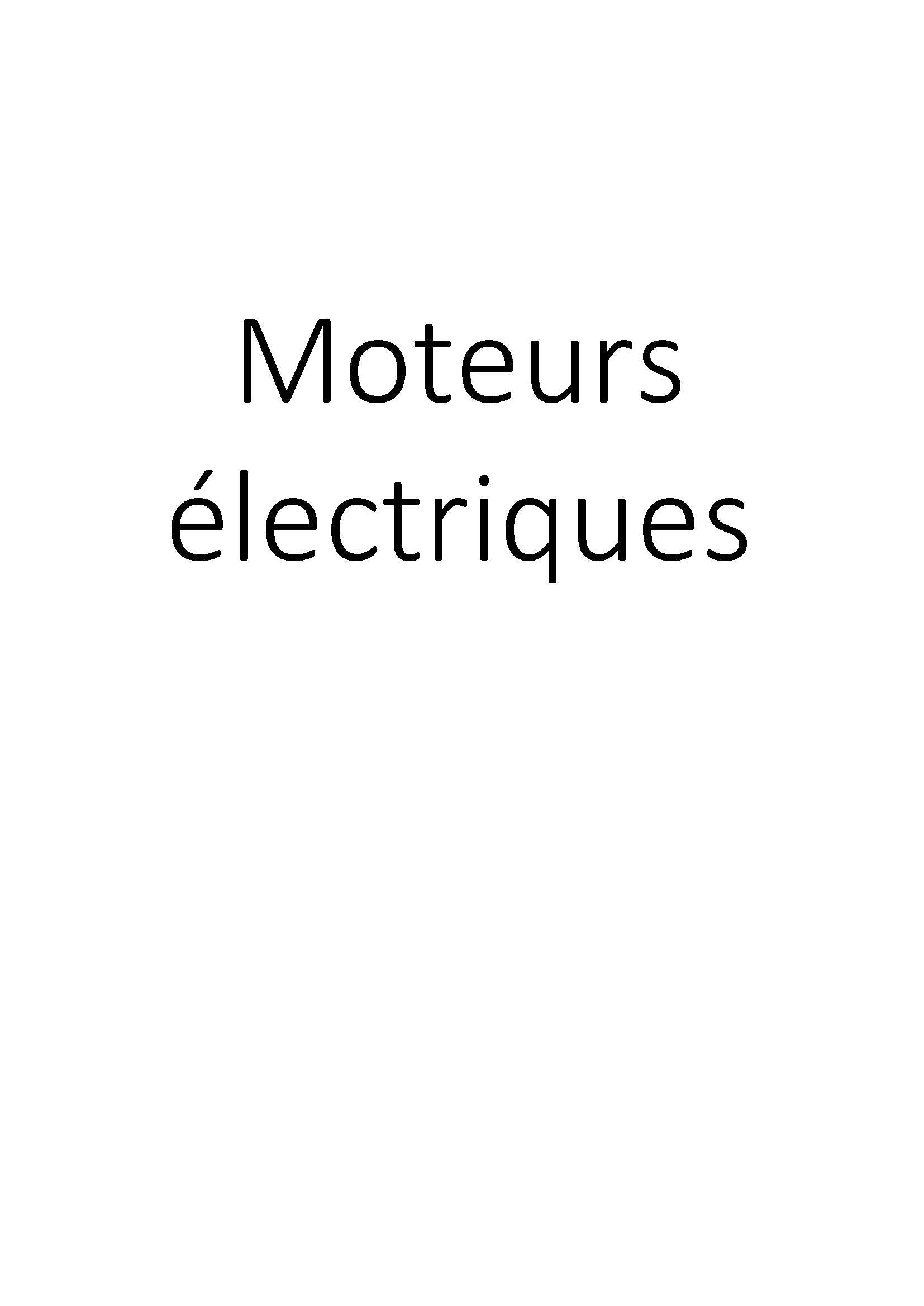 Moteurs électriques: Choix des applications des moteurs électriques ...