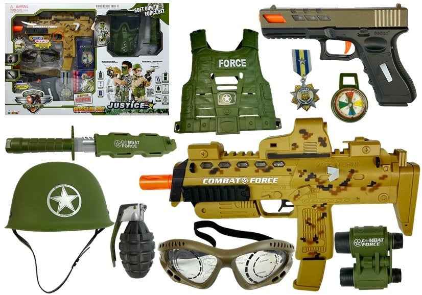 Military Toy Set Soft Bullet Pistols MP7 | clicktofournisseur.com