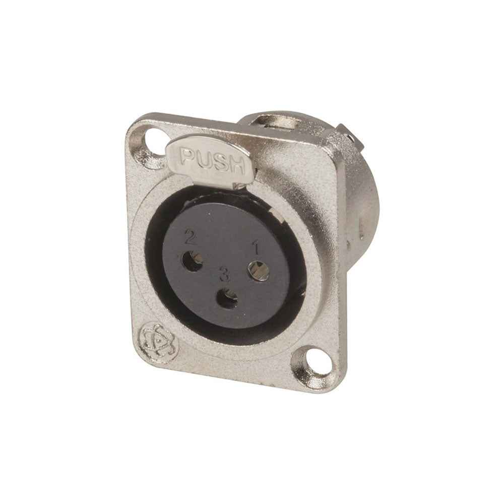3 Pin Chassis Female Cannon Type Connector (Small) - His Gifts ...